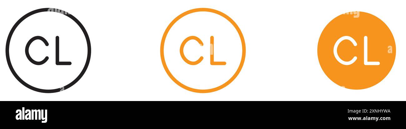Chlorine bleach icon web design logo set collection in flat vector ...