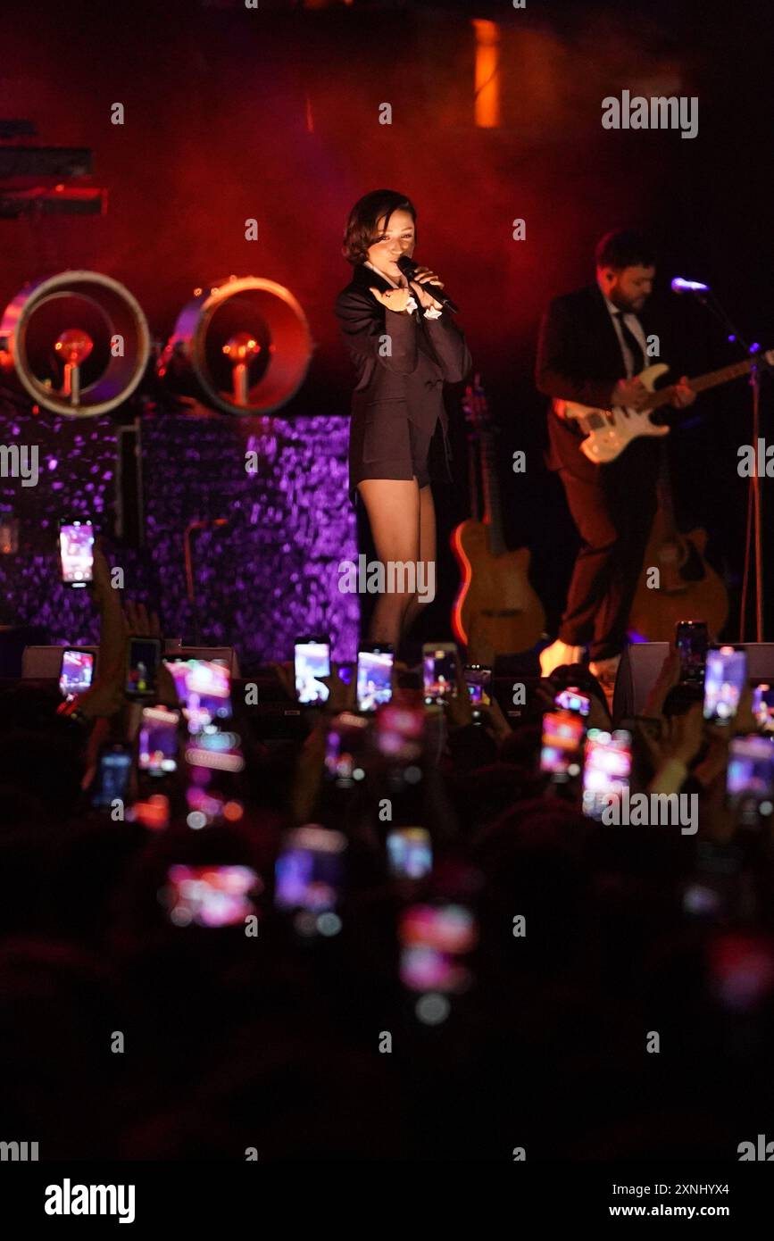 ISTANBUL, TURKIYE - APRIL 23, 2024: Turkish Singer Zeynep Bastik ...