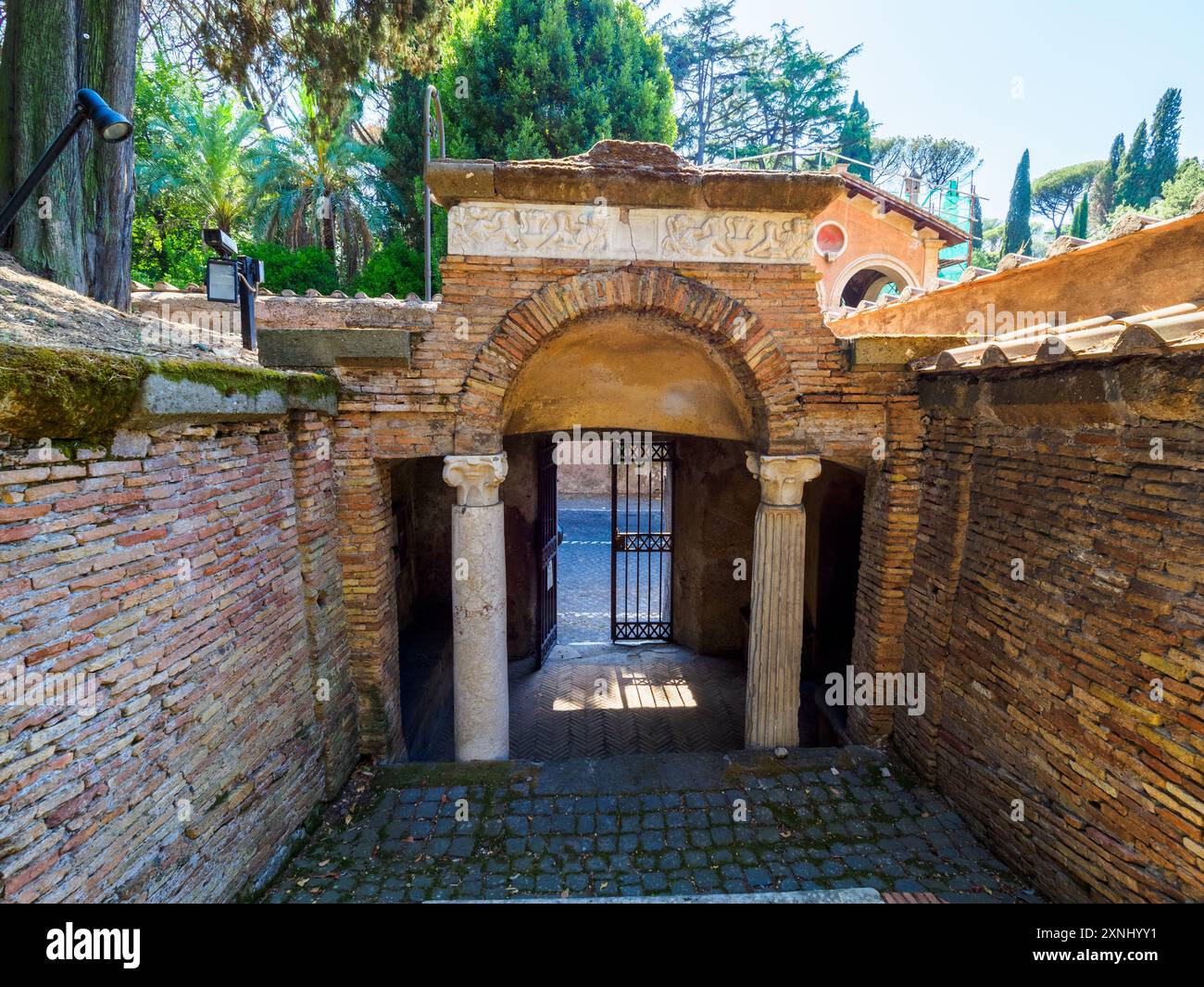 Entrance to the tomb of the Scipios, one of the most illustrious family ...