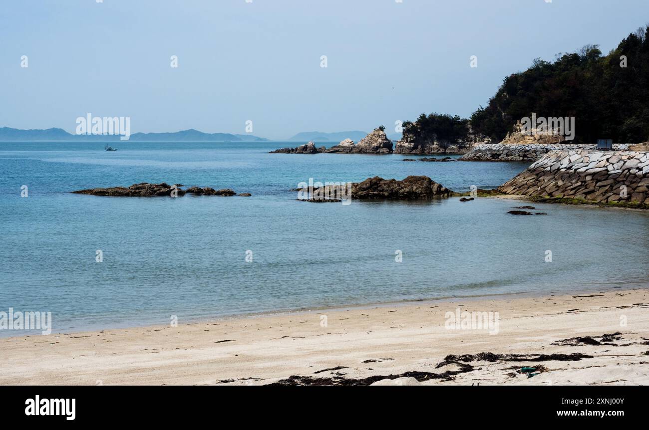 Beautiful beach at Roadside Station Kazahaya-no-sato Fuwari - Matsuyama ...