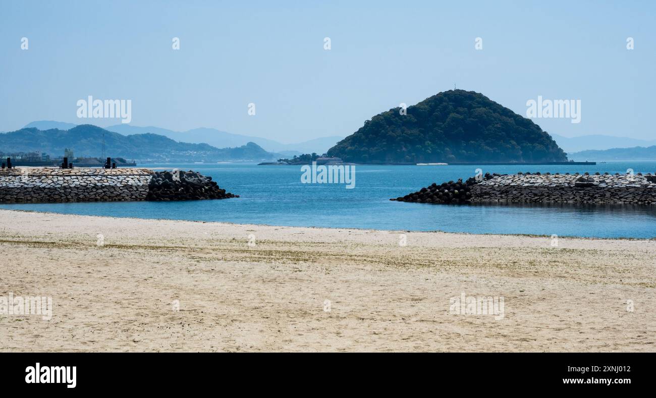 Beautiful beach at Roadside Station Kazahaya-no-sato Fuwari - Matsuyama ...