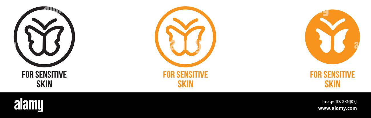 Sensitive skin icon vector vectors hi-res stock photography and images ...