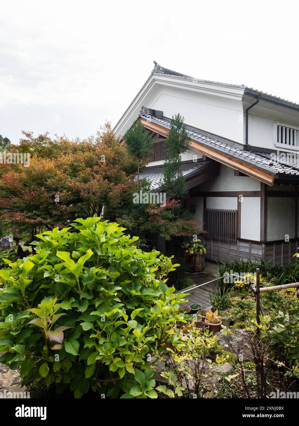 Kiso, Nagano prefecture, Japan - October 23, 2017: On the grounds of Kozenji temple Stock Photo ...