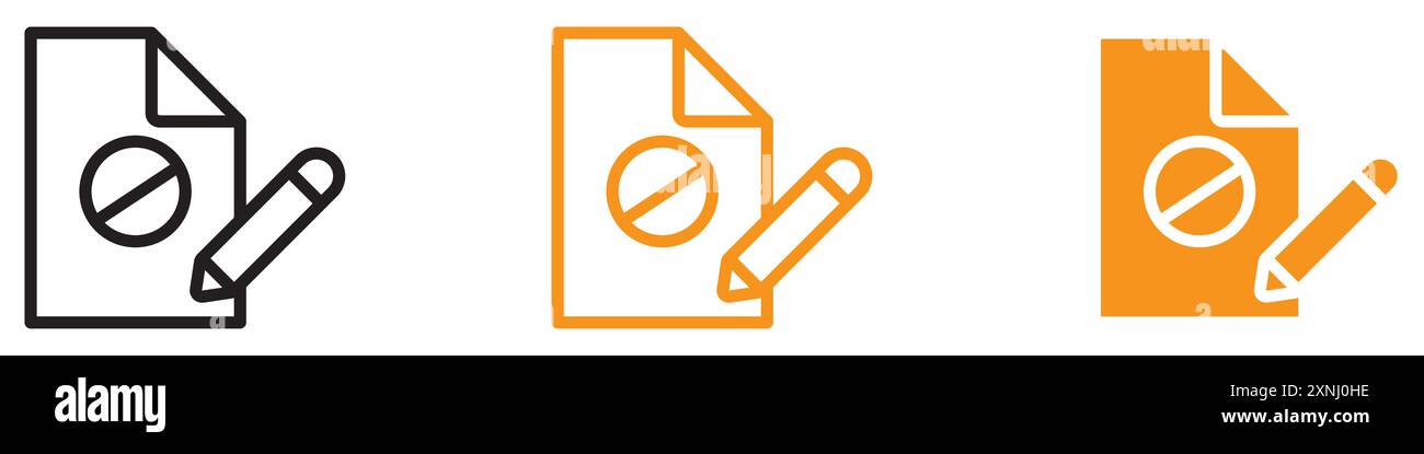 Document petition icon web design logo set collection in flat vector ...