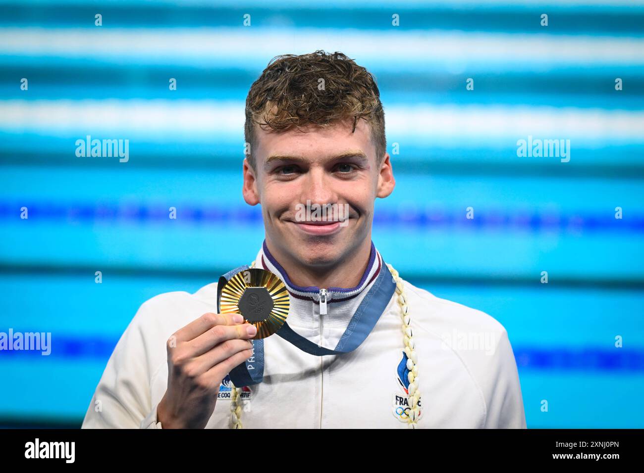 Leon Marchand ( FRA ) Gold medal, Swimming, Men's 200m Breaststroke ...