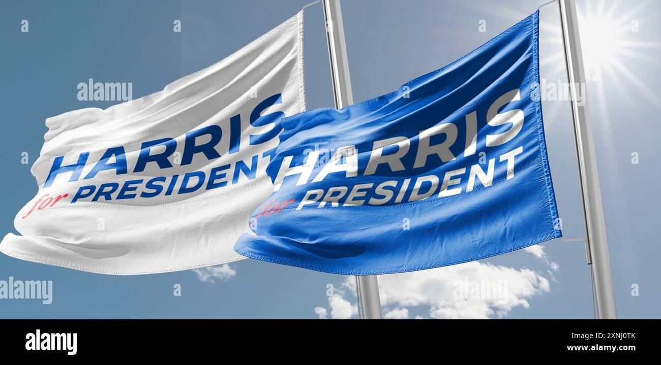 Kamala Harris 2024 presidential campaign Stock Photo - Alamy