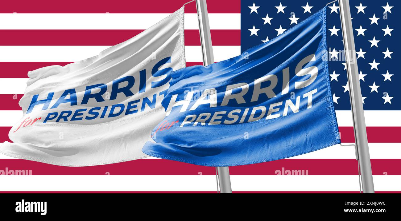Kamala Harris 2024 presidential campaign Stock Photo - Alamy