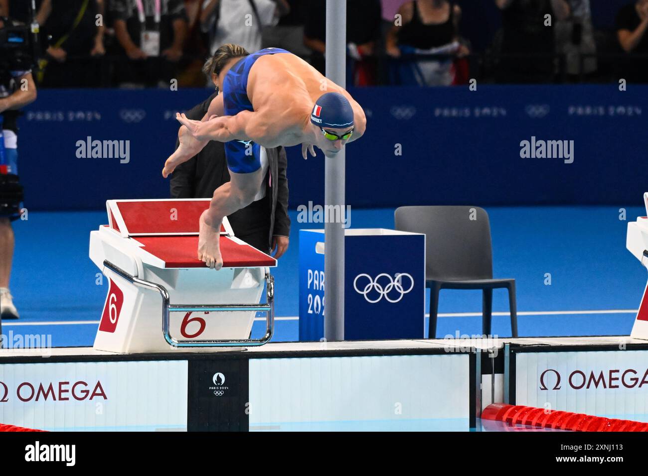 Maxime Grousset ( FRA ), Swimming, Men's 100m Freestyle Final during ...