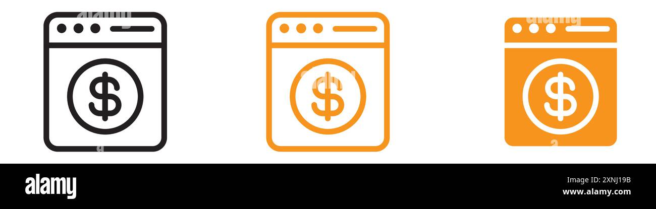 Money laundering icon web design logo set collection in flat vector ...