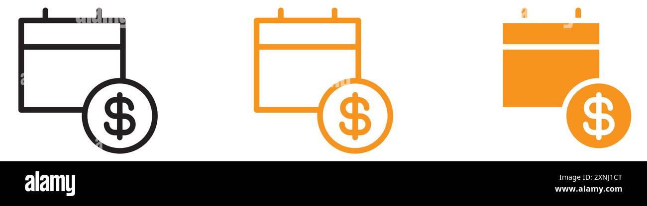 Payday icon web design logo set collection in flat vector Stock Vector ...