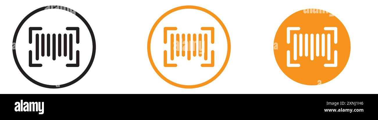 Scan Barcode Icon Web Design Logo Set Collection In Flat Vector Stock Vector Image And Art Alamy