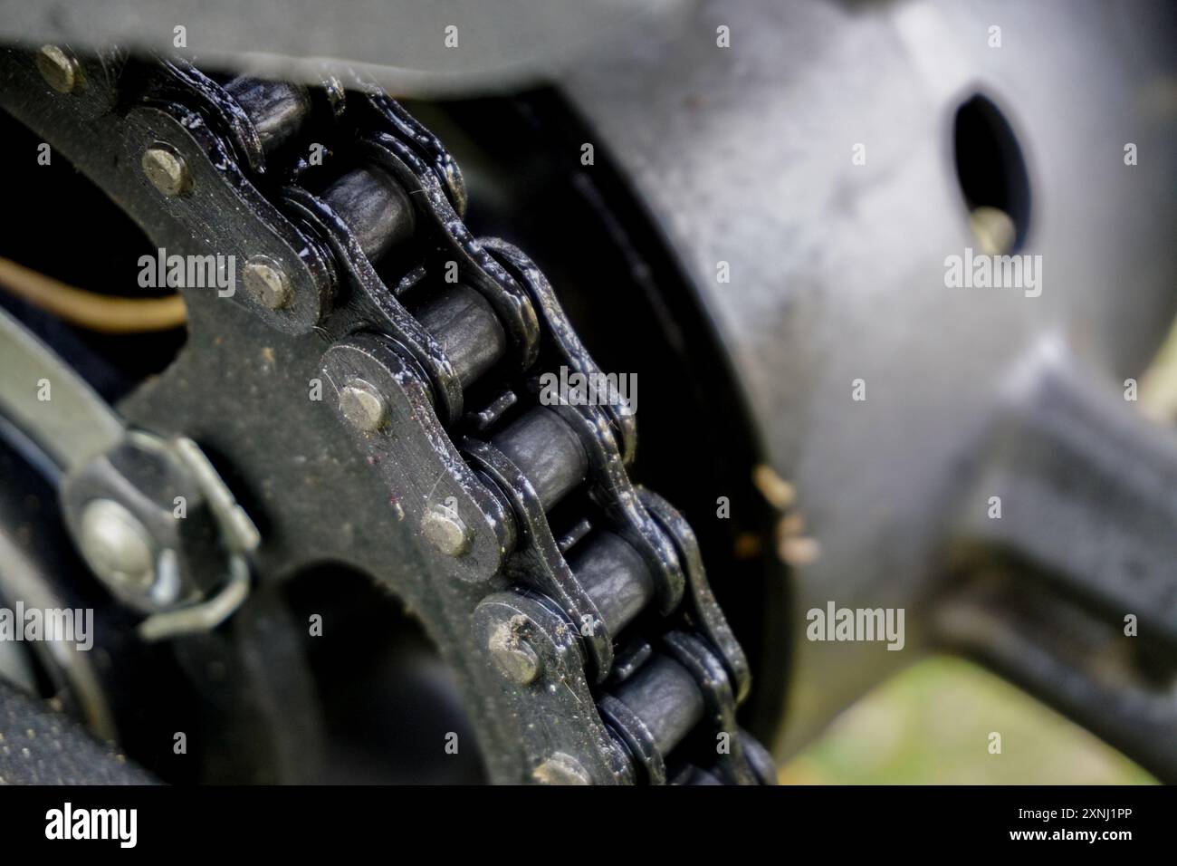 Bike chain close up view Stock Photo - Alamy