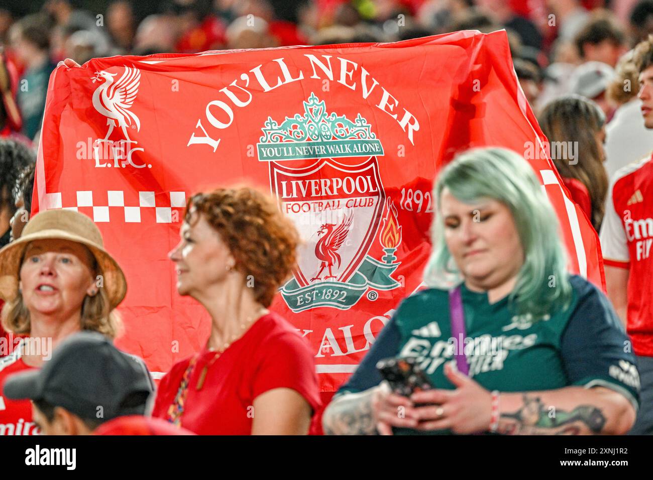 Philadelphia, PA, USA 31st July, 2024 - fans cheering and supporting ...