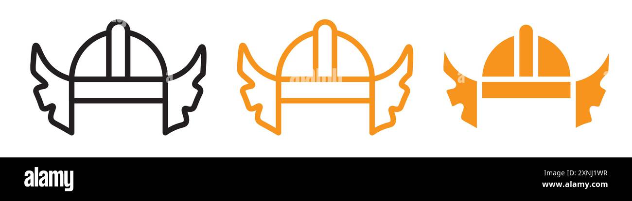 valkyrie icon web design logo set collection in flat vector Stock ...