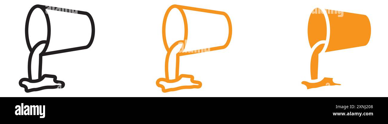 Water pouring measuring cup Stock Vector Images - Alamy