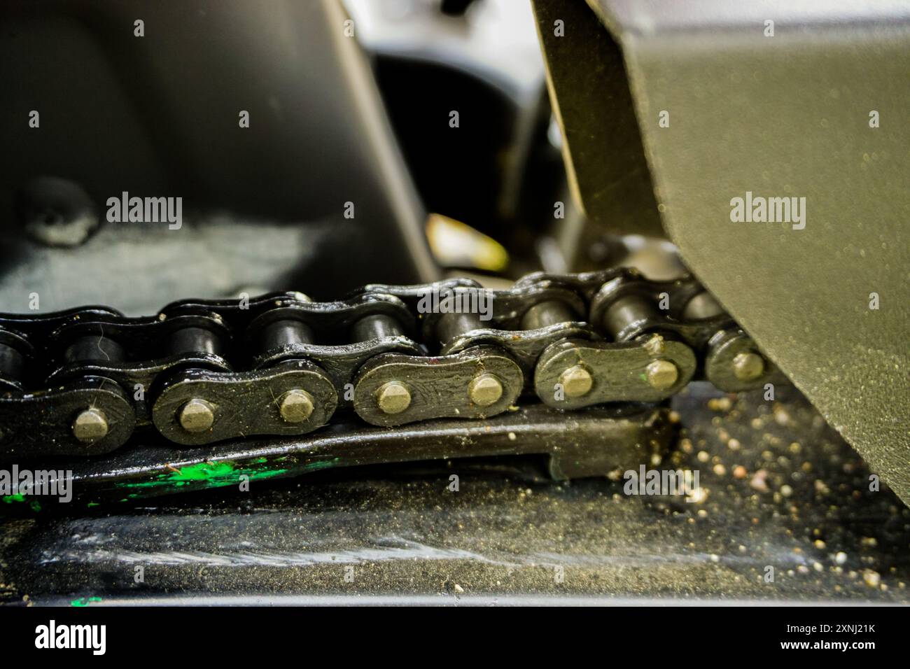 Bike chain close up view Stock Photo - Alamy