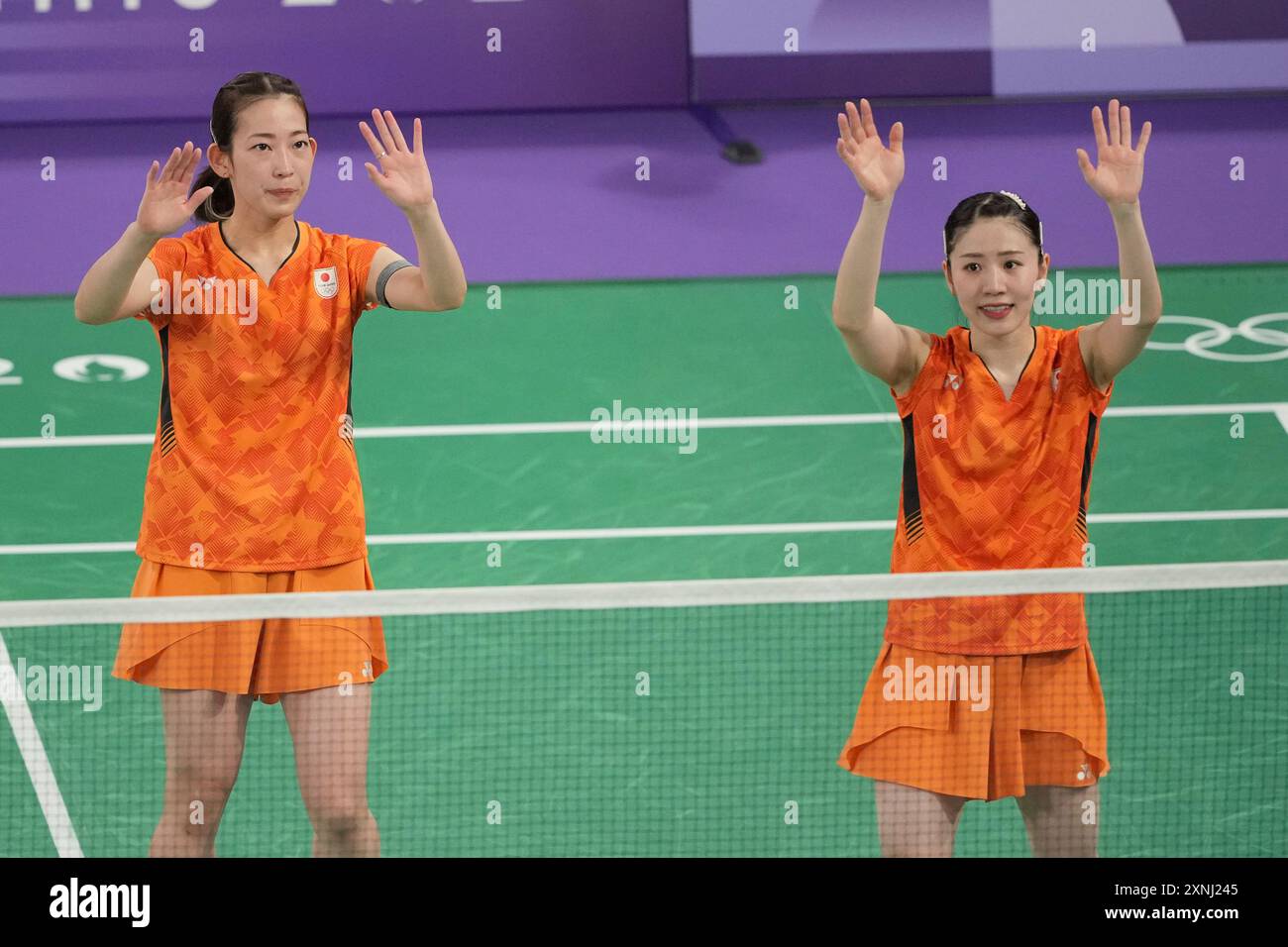 Japan's Nami Matsuyama and Chiharu Shida celebrate after defeating ...