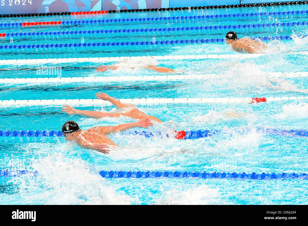 Alberto Razzetti (Italy) in action during Swimming - Men's 400m ...