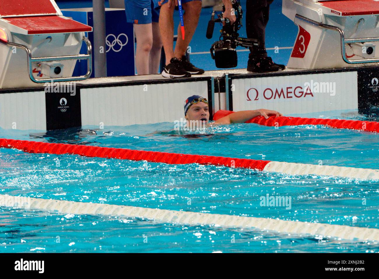 leon Marchand (France) win during Swimming - Men's 400m Individual ...