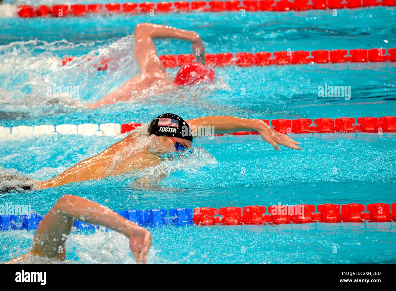 Carson Forster (Usa) in action during Swimming - Men's 400m Individual ...