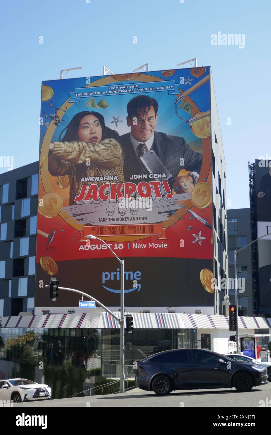 Los Angeles, California, USA 31st July 2024 Jackpot! Billboard with ...