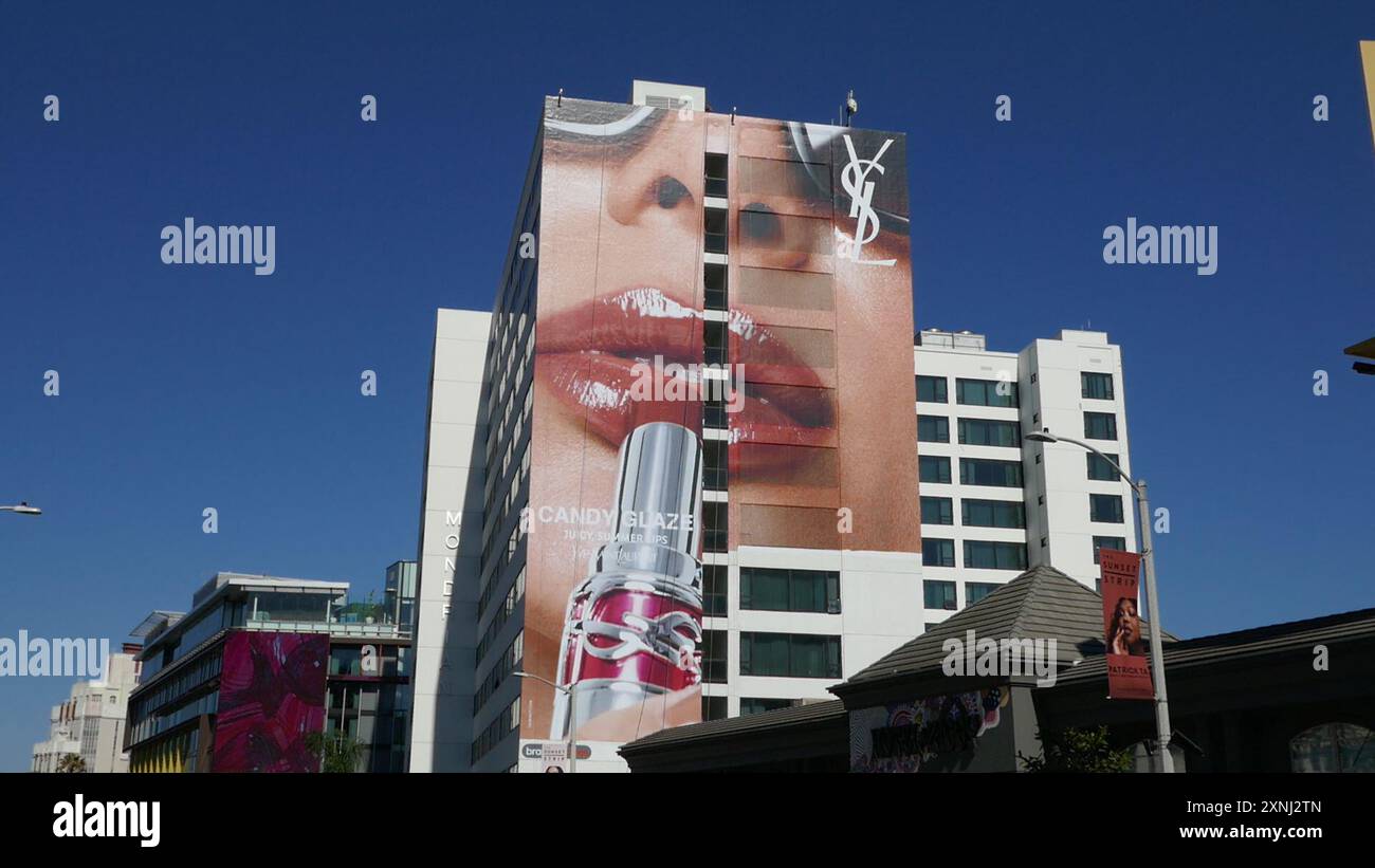 Los Angeles, California, USA 31st July 2024 YSL Billboard Mural at ...