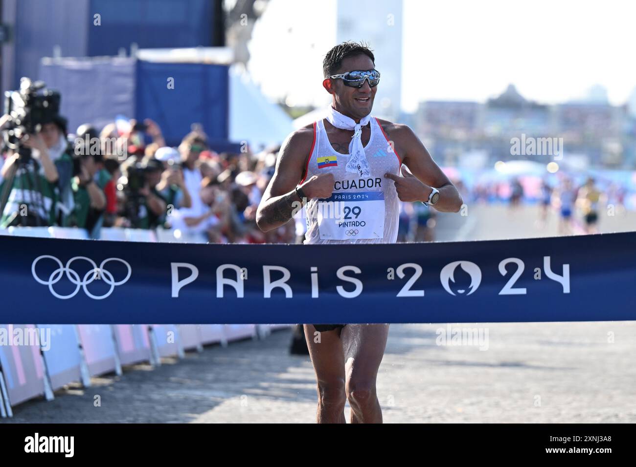 Paris, France. 01st Aug, 2024. Paris 2024, Olympics, athletics, 20 km ...