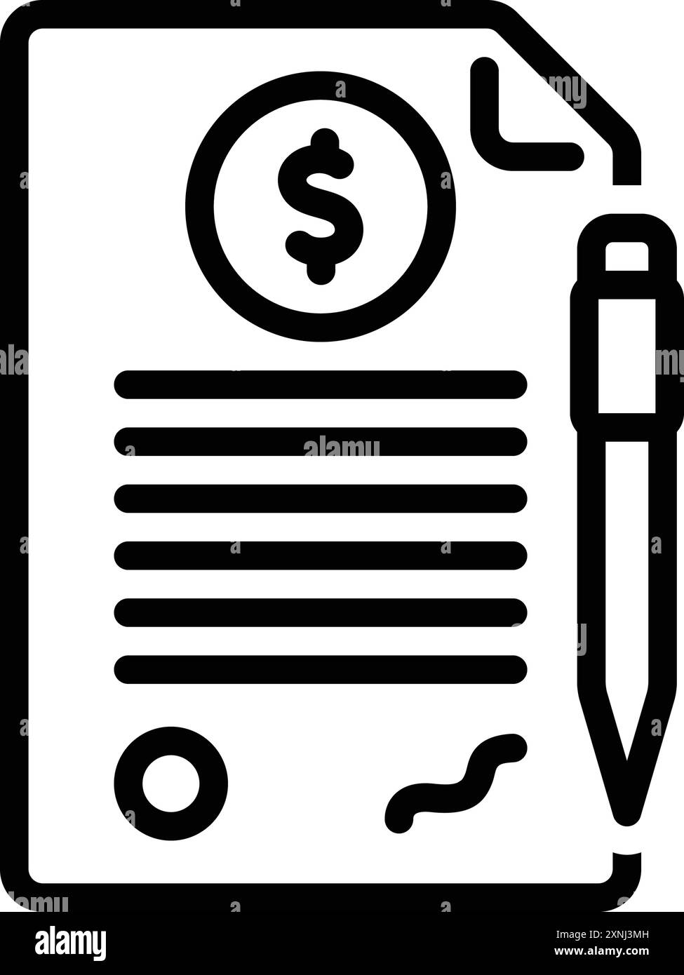 Icon for agreement, contract Stock Vector Image & Art - Alamy