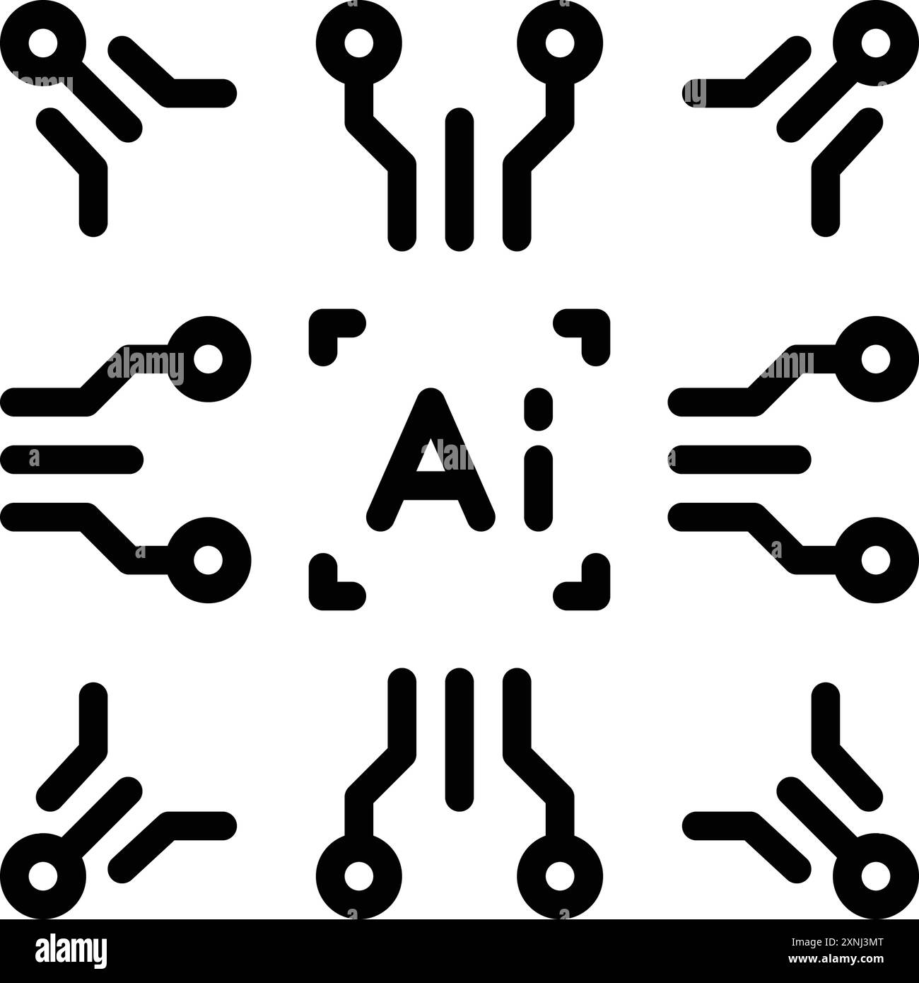 Artificial intelligence cyber security Black and White Stock Photos & Images - Alamy