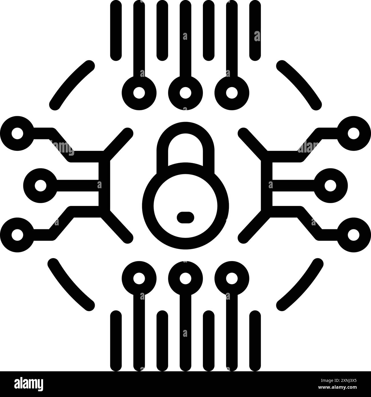 Icon for network security, cyber security Stock Vector Image & Art - Alamy