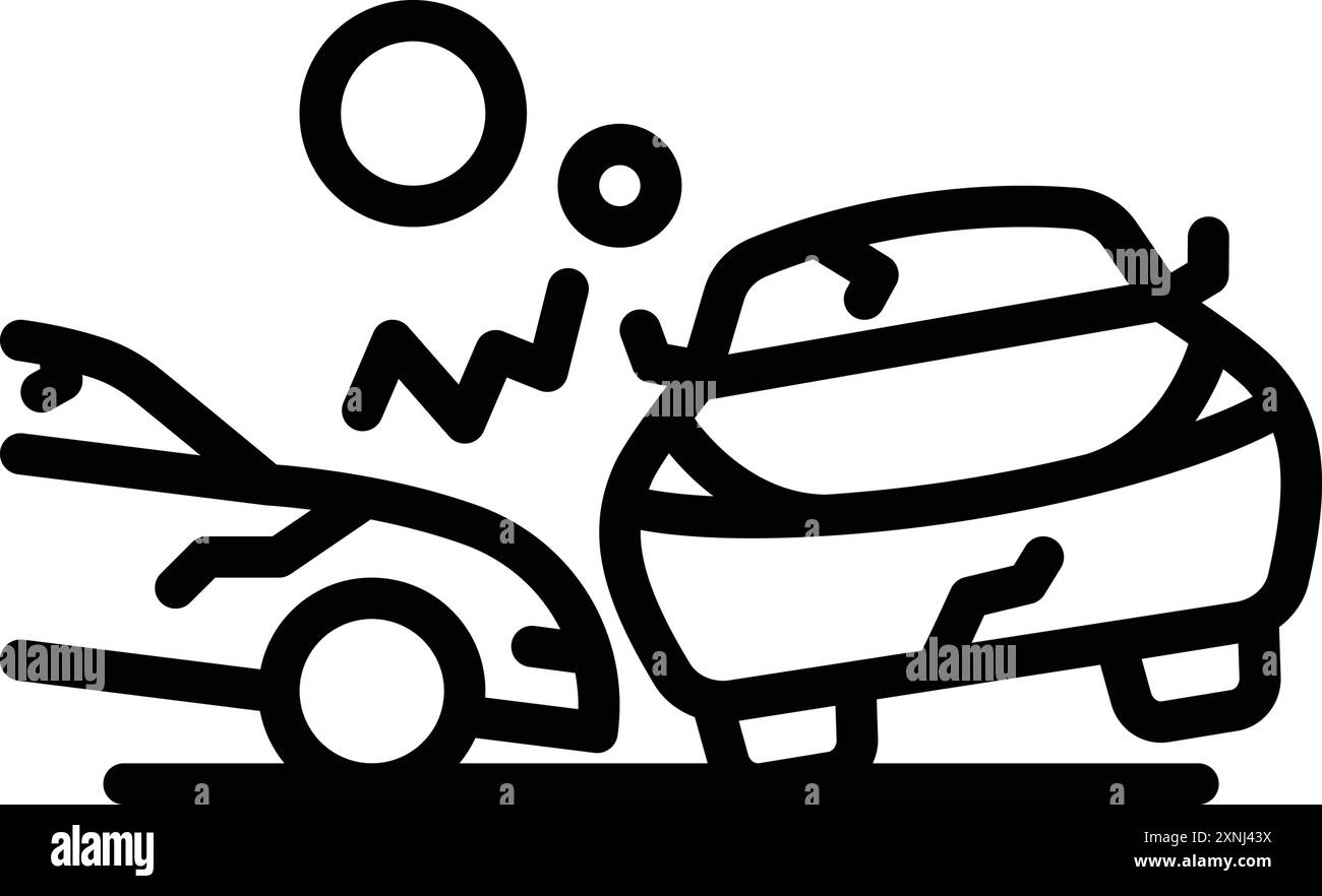 Icon for car accident, car Stock Vector Image & Art - Alamy
