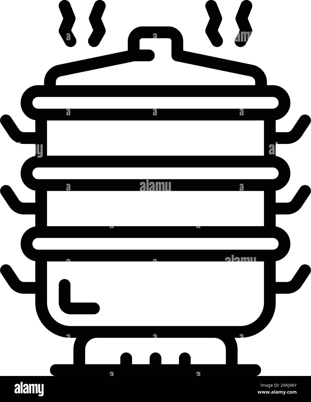Food steamer Stock Vector Images - Alamy