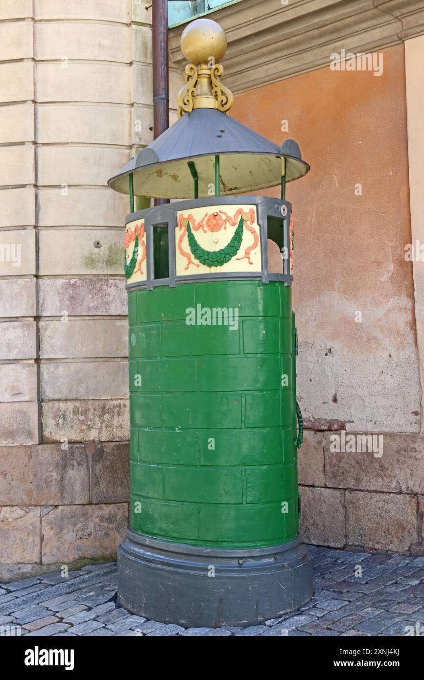 Old metal pissoir, Stockholm Stock Photo - Alamy