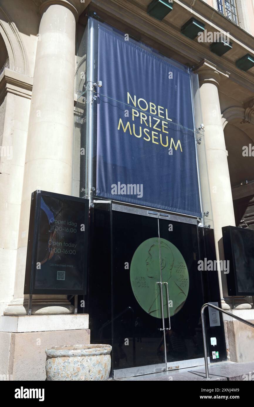 Entrance to Nobel Prize Museum, Stockholm Stock Photo - Alamy