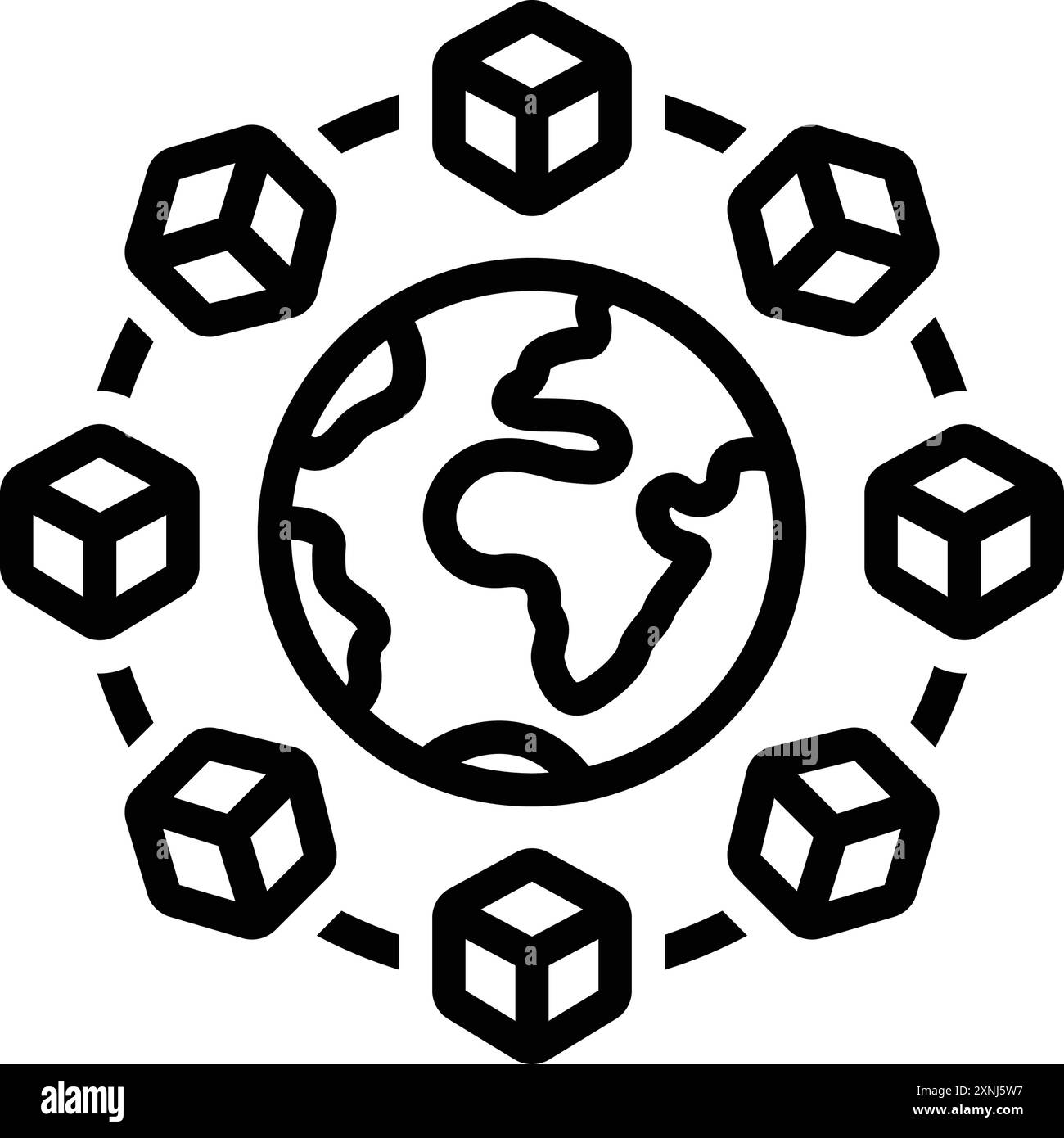 World wide distribution Stock Vector Images - Alamy