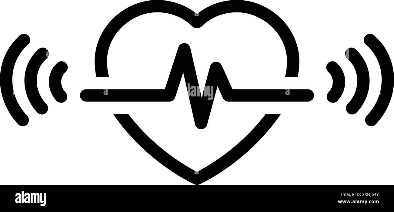 Icon for beating heart, heartthrob Stock Vector Image & Art - Alamy