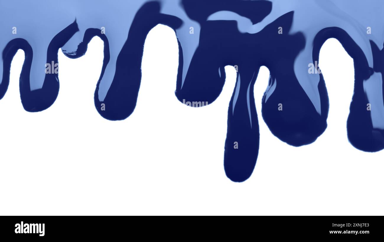 Sample of blue printer ink isolated on white, top view Stock Photo - Alamy