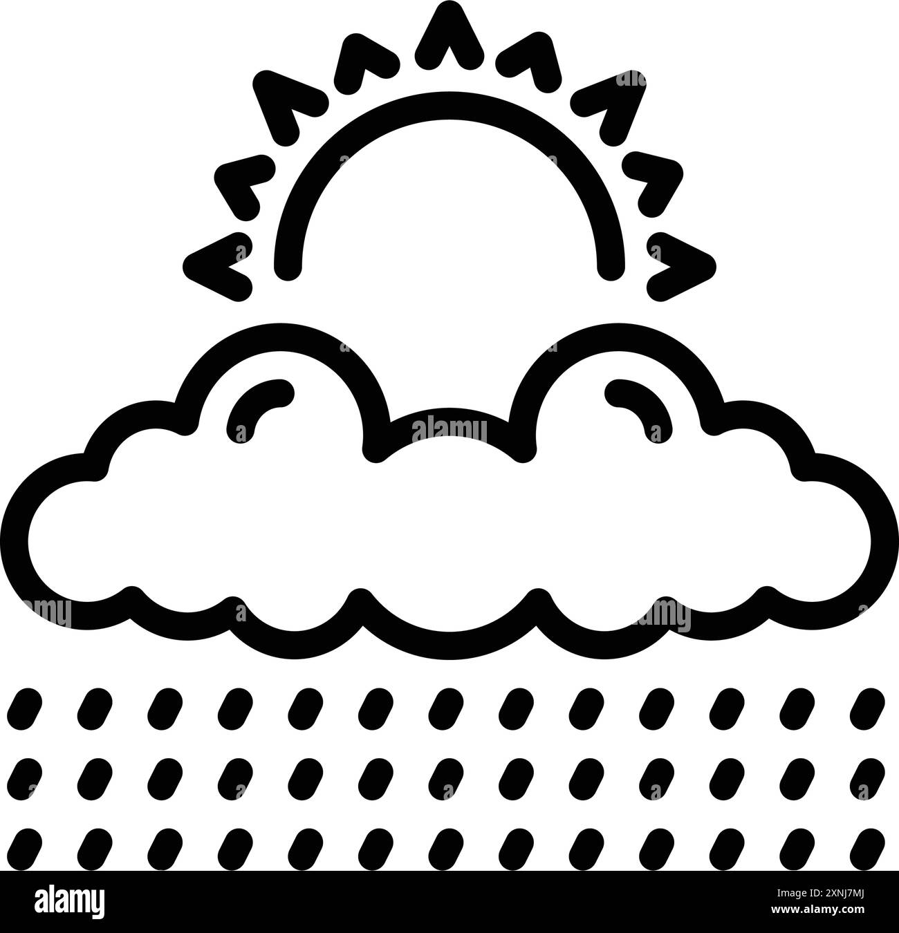 Icon for sun rain, sun Stock Vector Image & Art - Alamy