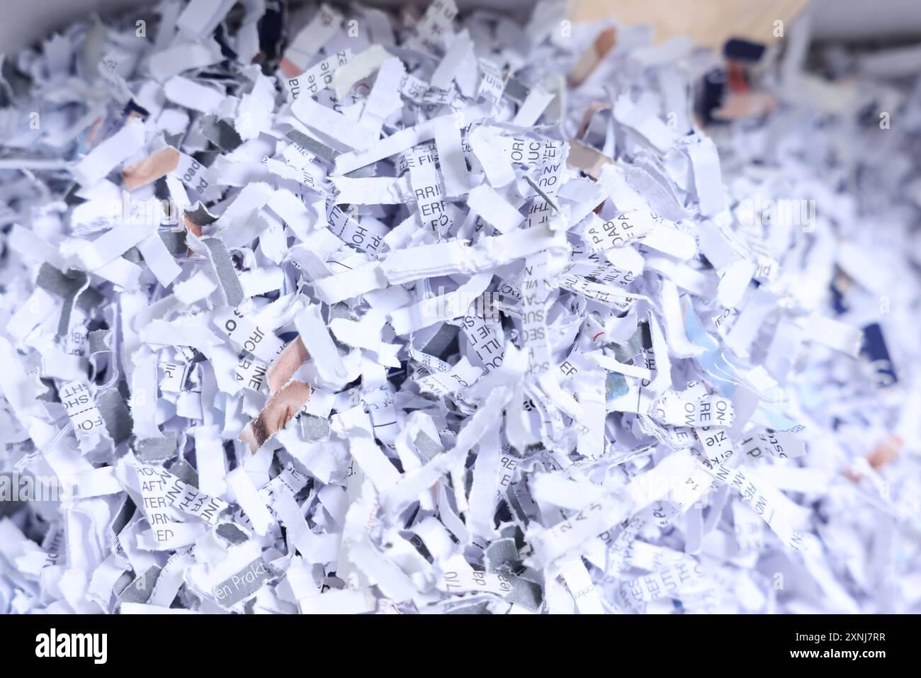 Pile of shredded paper strips, closeup view Stock Photo - Alamy