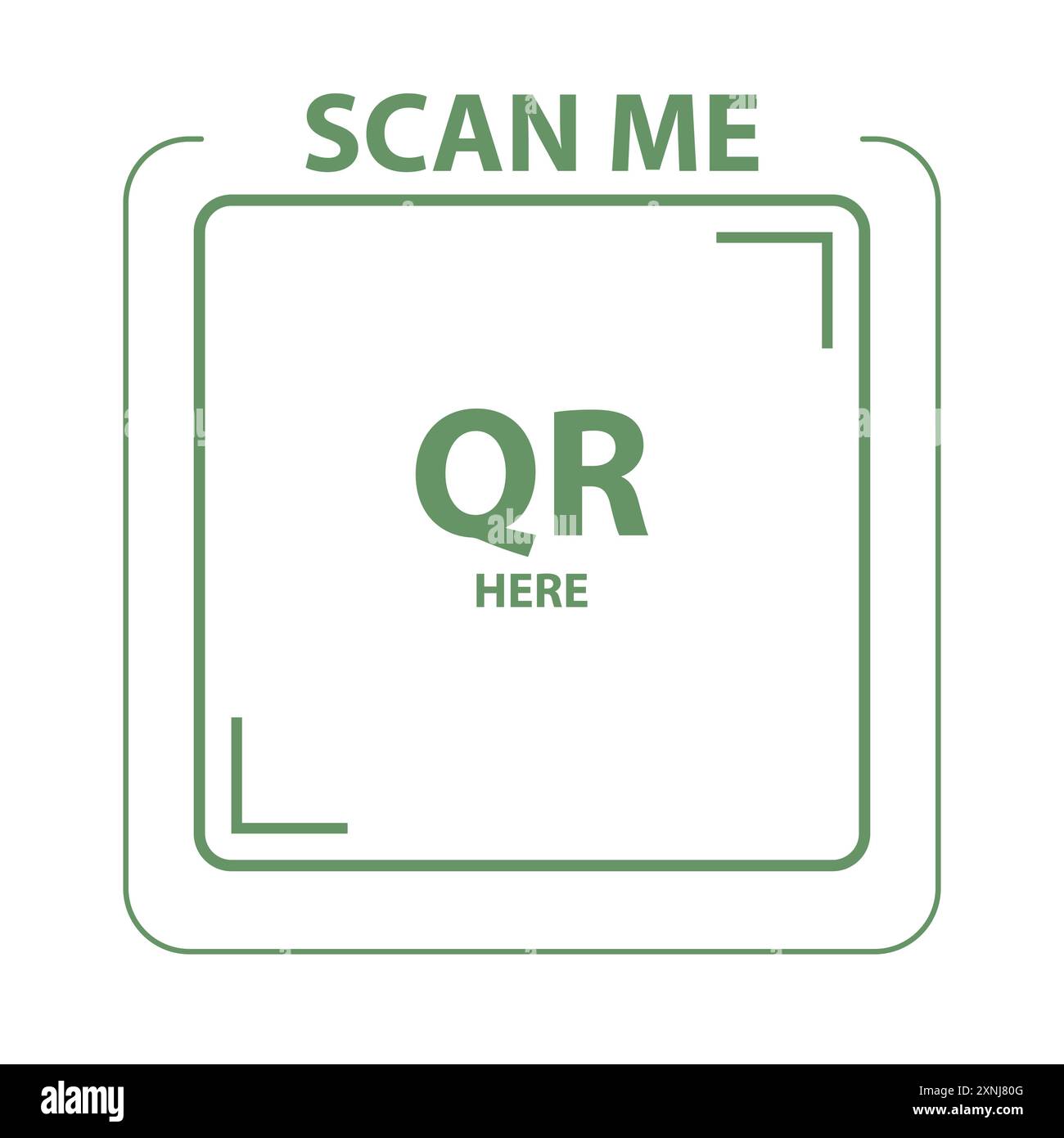 Qr code smartphone frame Cut Out Stock Images & Pictures - Alamy