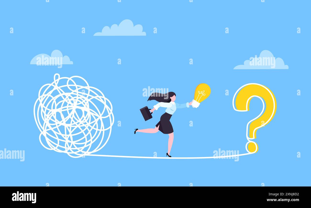 Understanding problem solution simplify challenge Stock Vector Image ... Understanding problem solution simplify challenge Stock Vector Image ...