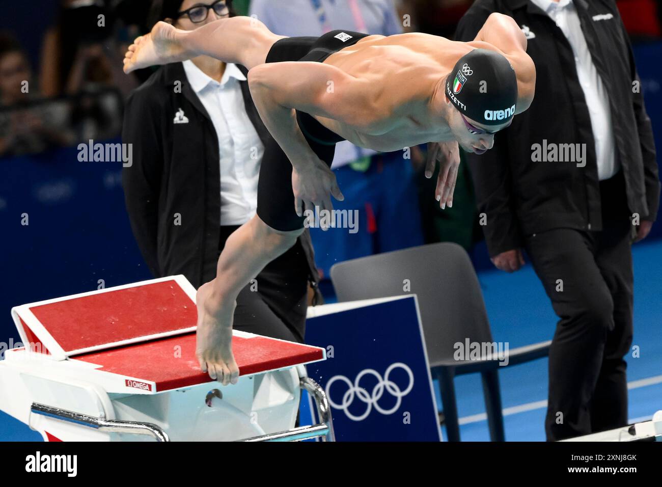Alberto Razzetti of Italy competes in the swimming 200m Butterfly Men ...