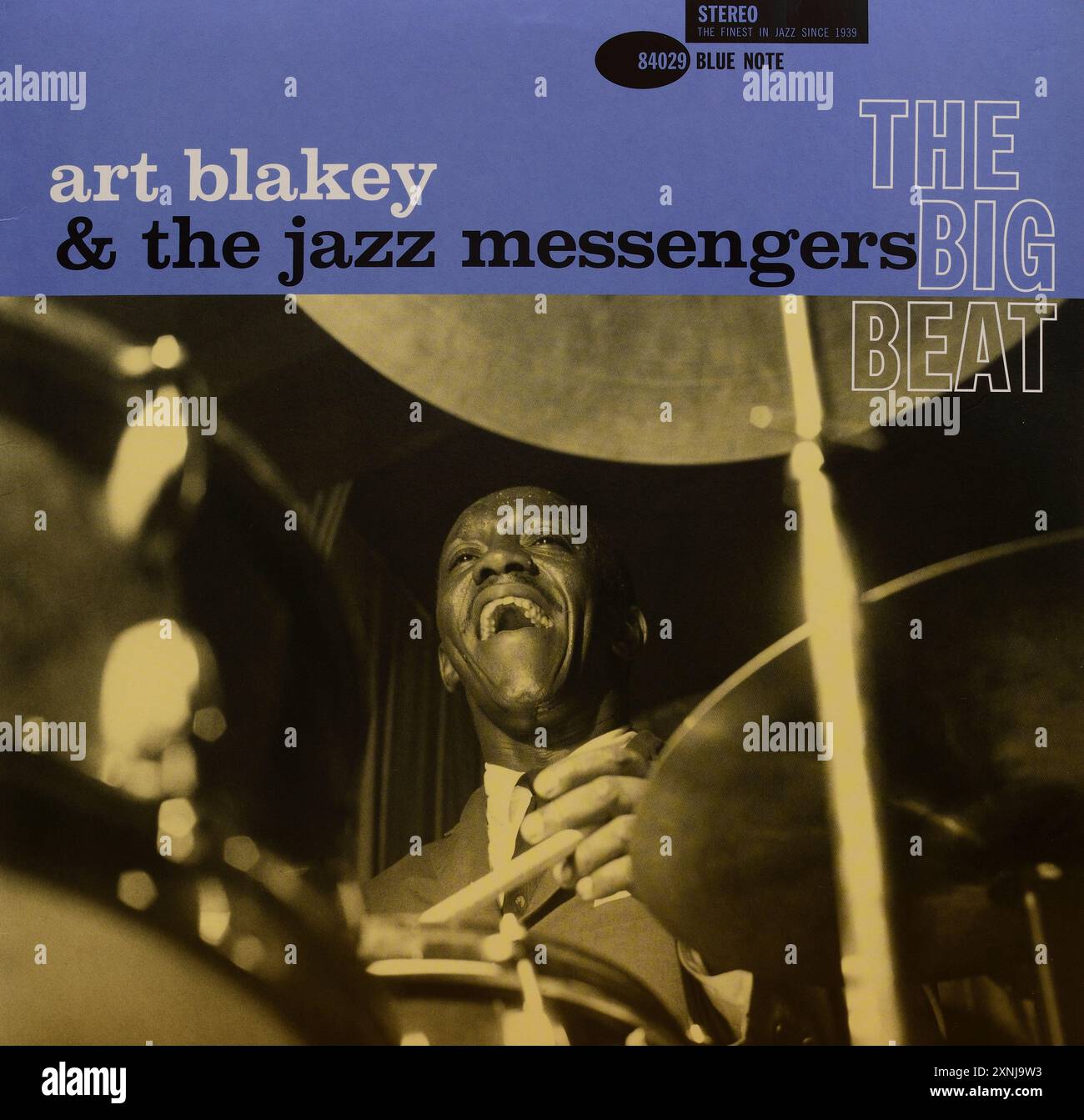 Vintage vinyl record cover. Art Blakey and the Jazz Messengers-The Big Beat, Blue Note re ...