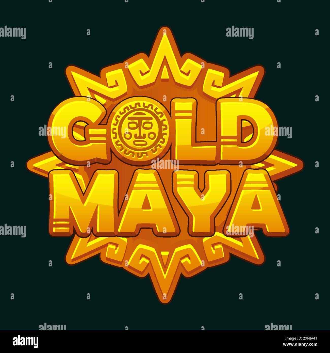 Aztec game illustration Stock Vector Images - Alamy