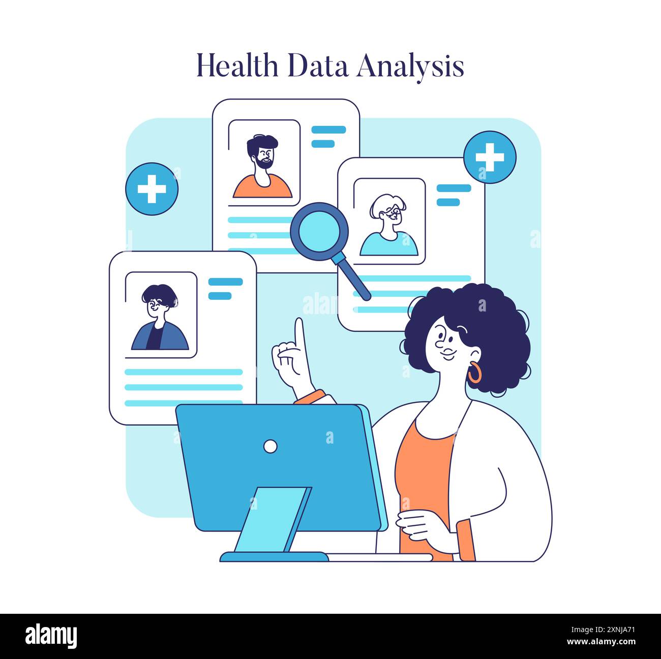 Health database management Stock Vector Images - Alamy