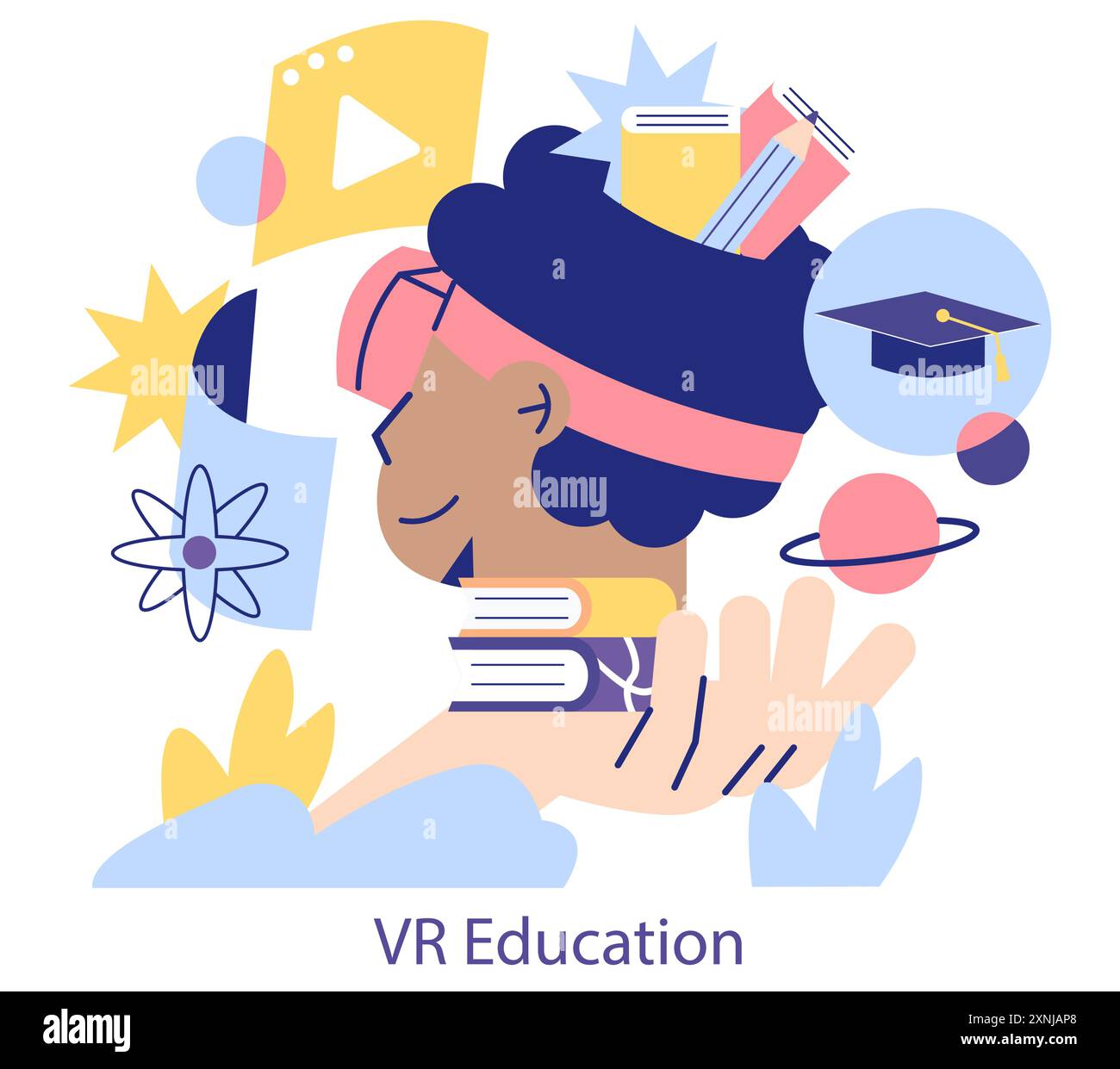 STEM Education concept. Interactive learning and virtual reality in ...