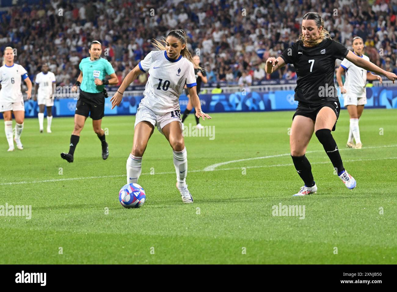 Delphine Cascarino (France), Michaela Foster (New Zealand), Football ...