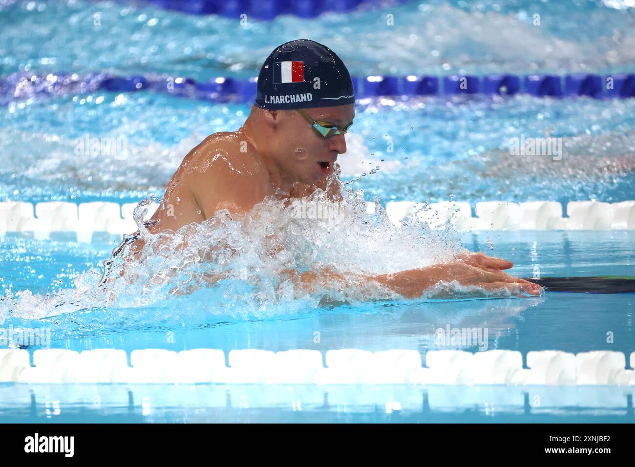 Paris, Ile de France, France. 31st July, 2024. Leon Marchand (France ...