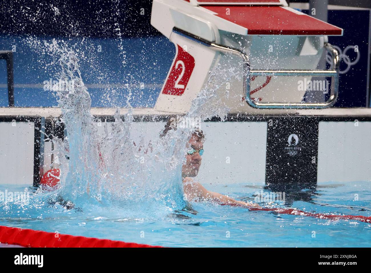 July 31, 2024, Paris, Ile de France, France: Leon Marchand (France) in ...