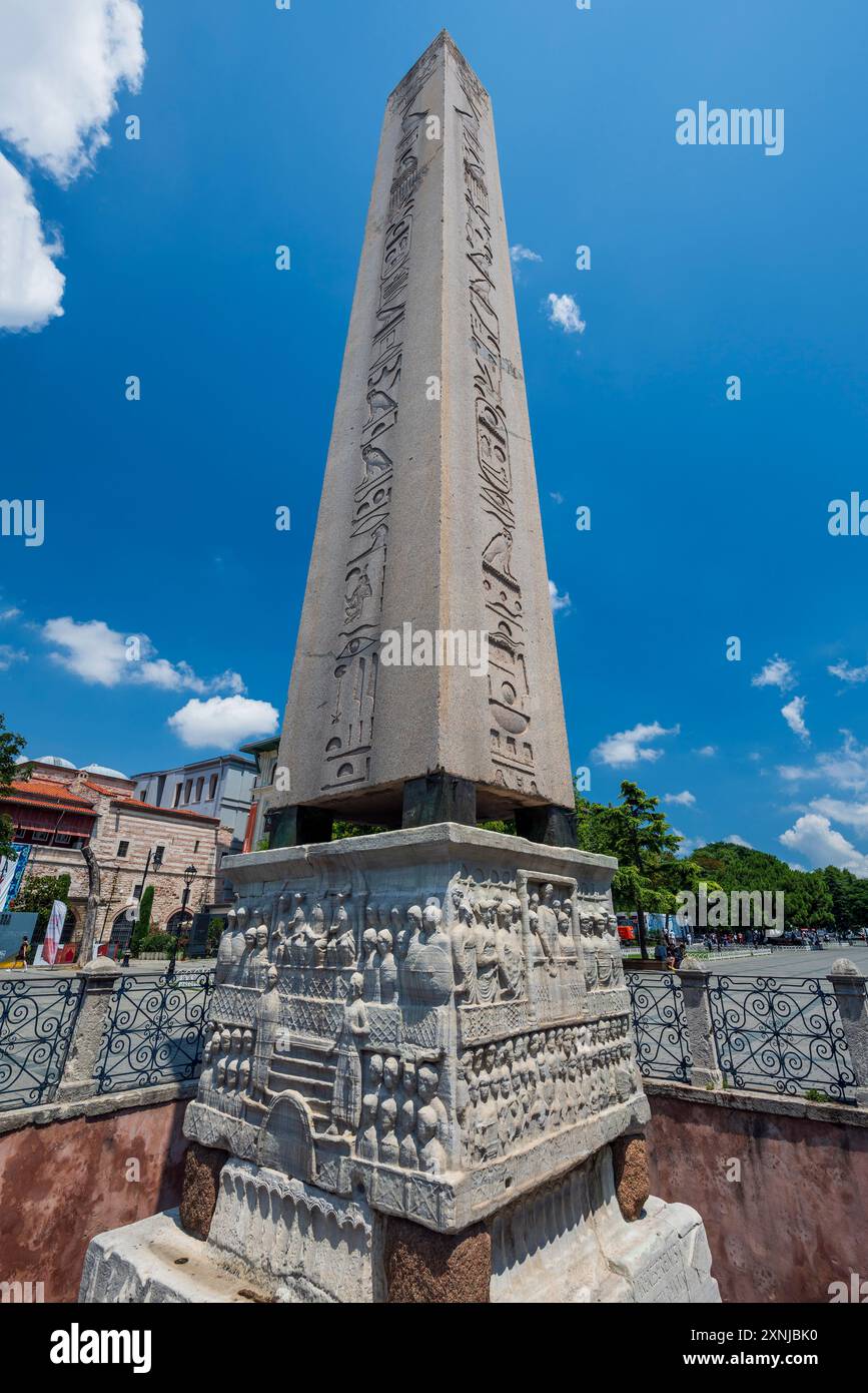 Obelisk of Theodosius, Hippodrome of Constantinople, Istanbul, Turkey ...